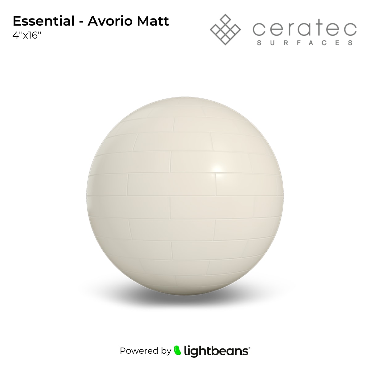 Essential - Avorio Matt Texture from Ceratec | Lightbeans