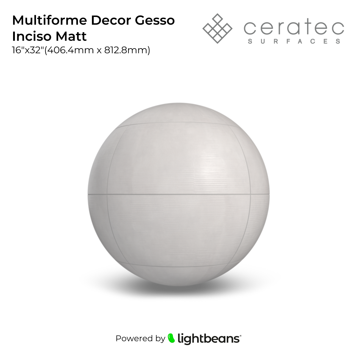 Multiforme Decor Gesso Inciso Matt Texture from Ceratec | Lightbeans