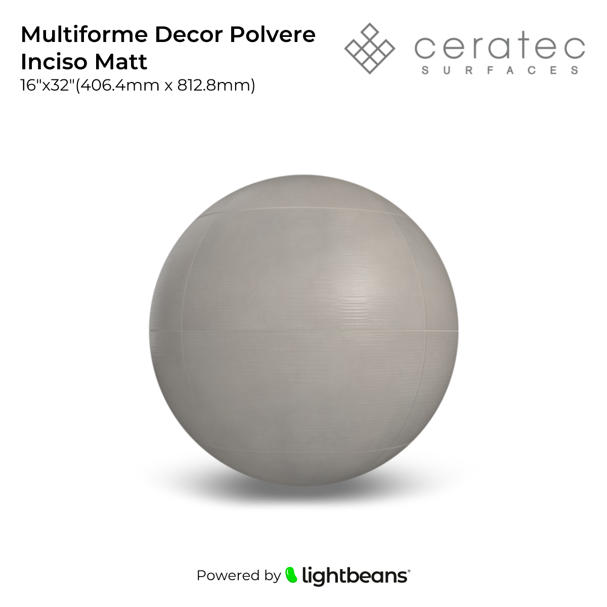Multiforme Decor Polvere Inciso Matt Texture from Ceratec | Lightbeans