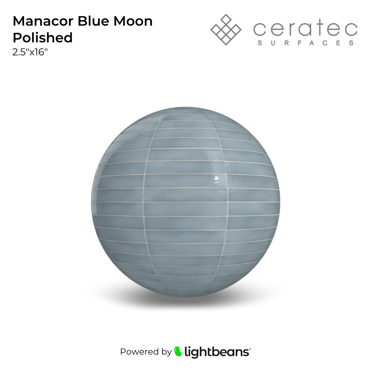 Manacor Blue Moon Polished Texture from Ceratec | Lightbeans