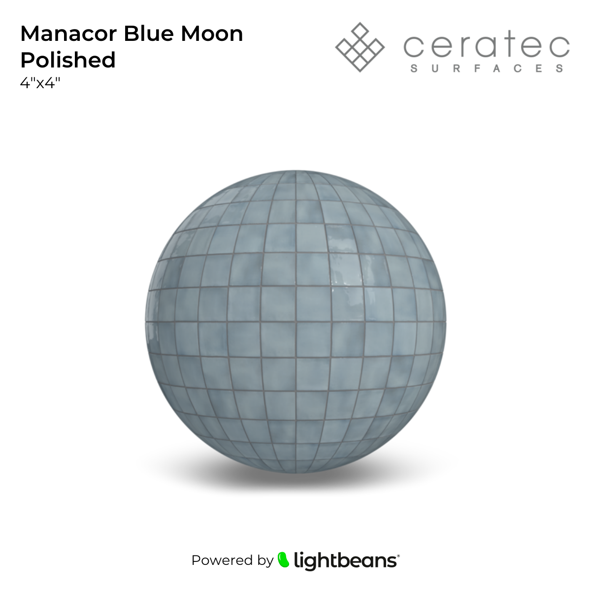 Manacor Blue Moon Polished Texture from Ceratec | Lightbeans