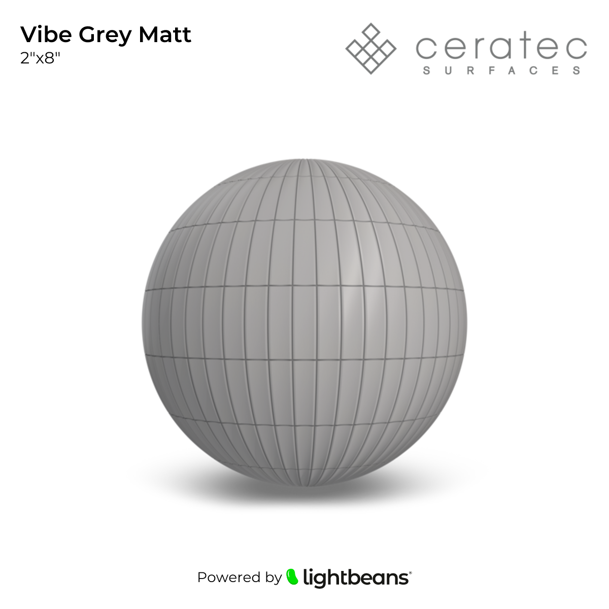 Vibe Grey Matt Texture from Ceratec | Lightbeans
