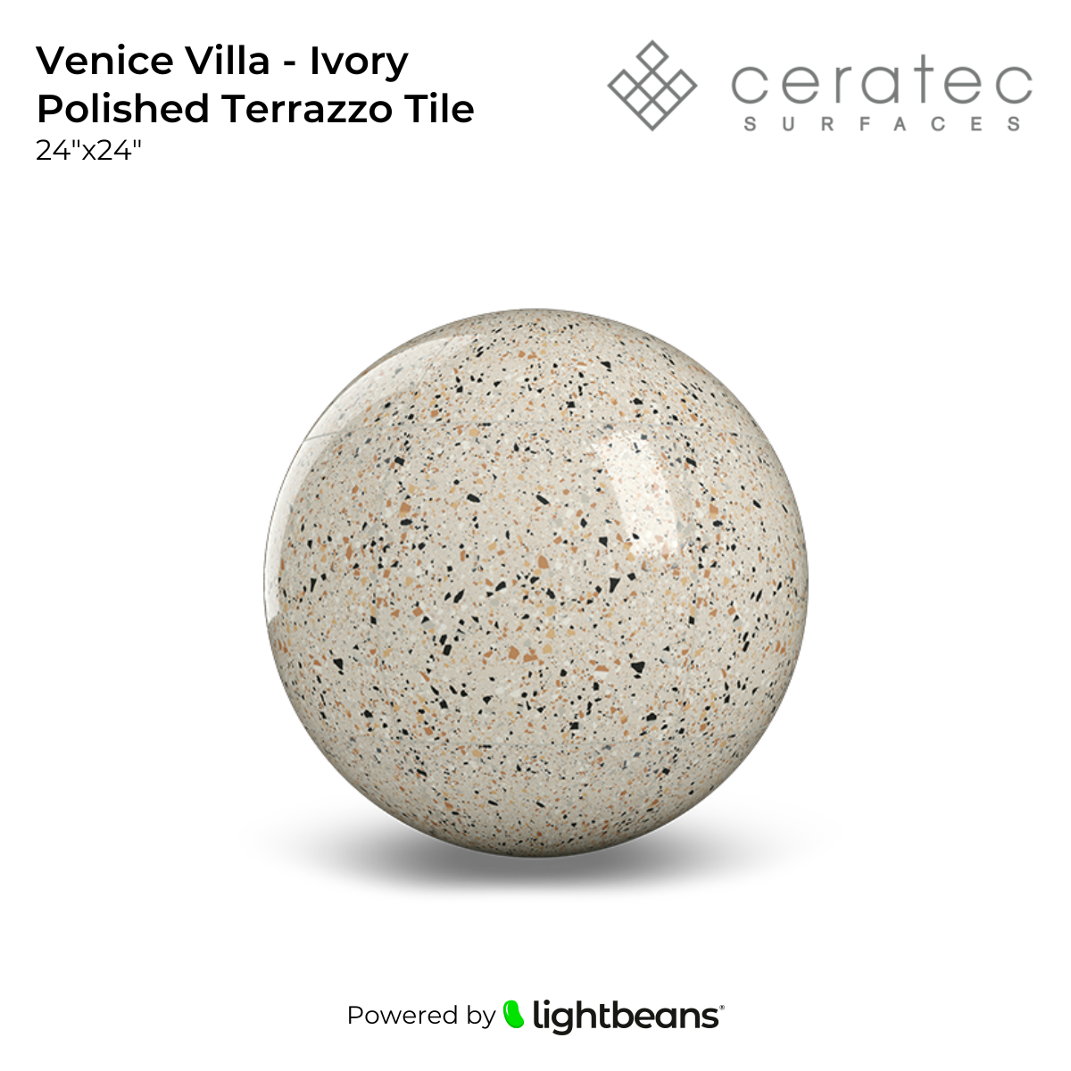 Venice Villa - Ivory Polished Terrazzo Tile Texture from Ceratec ...