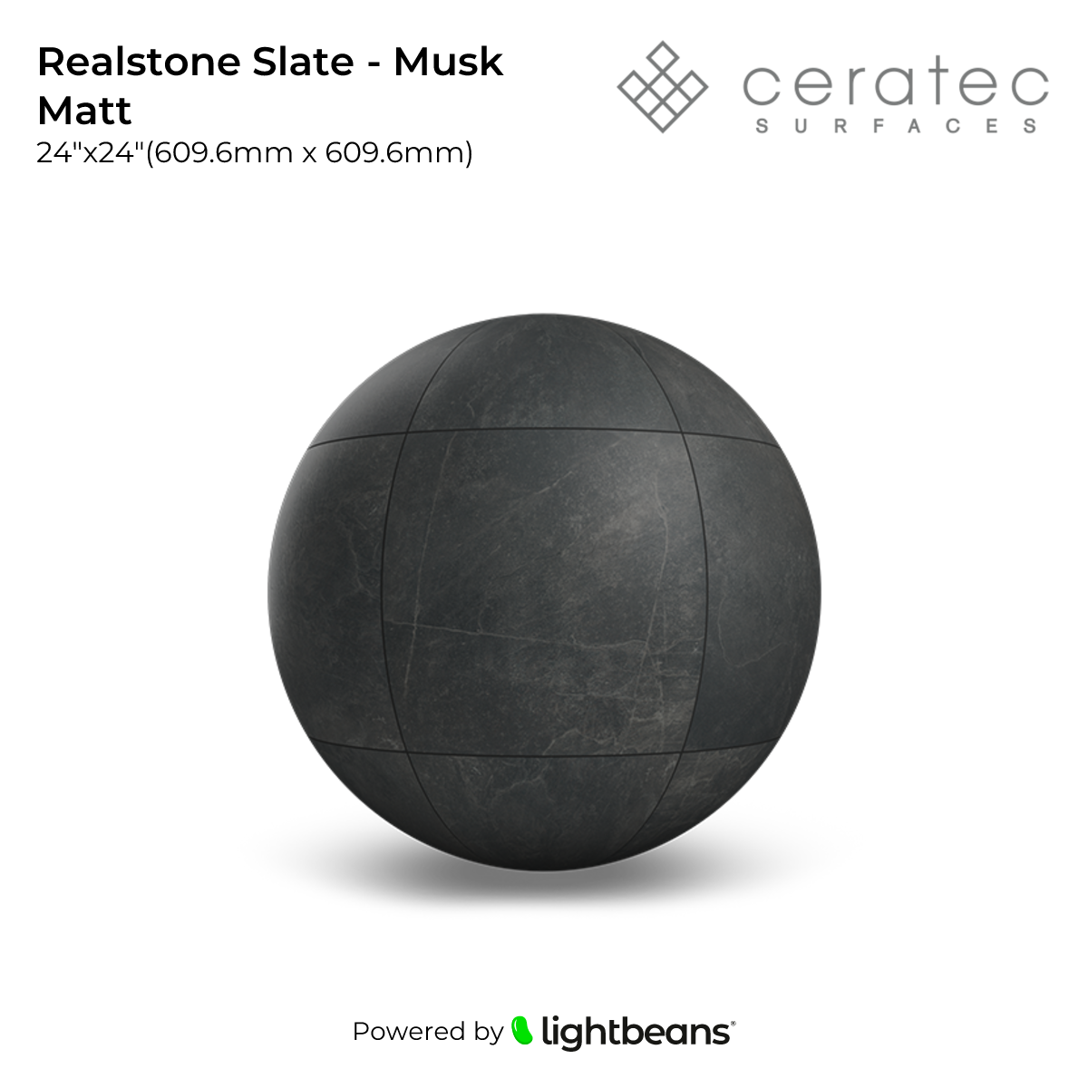 Realstone Slate - Musk Matt Texture from Ceratec | Lightbeans