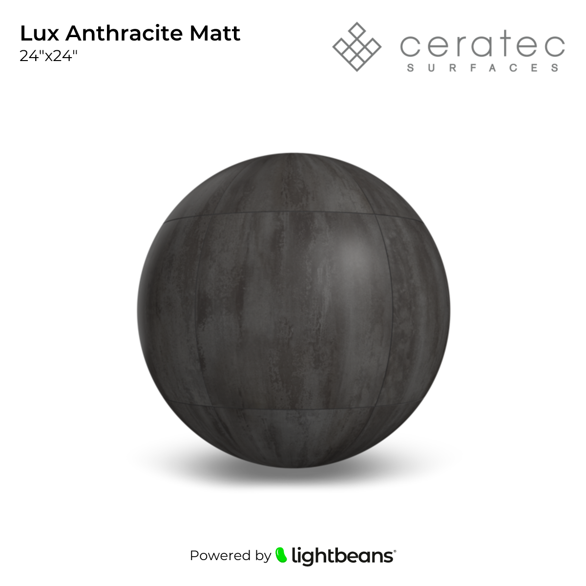 Lux Anthracite Matt Texture from Ceratec | Lightbeans