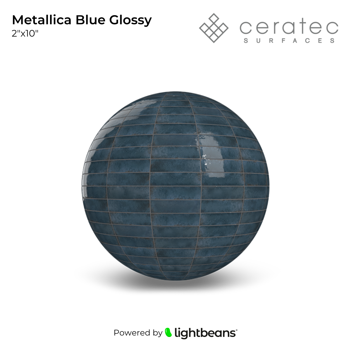 Metallica Blue Glossy Texture from Ceratec | Lightbeans
