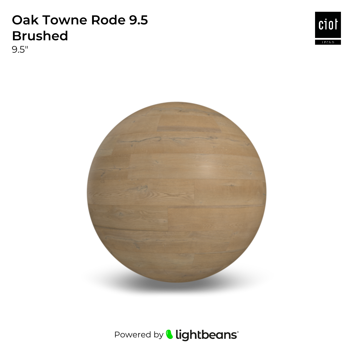 Oak Towne Rode 9.5 Brushed Texture from Ciot Legno | Lightbeans
