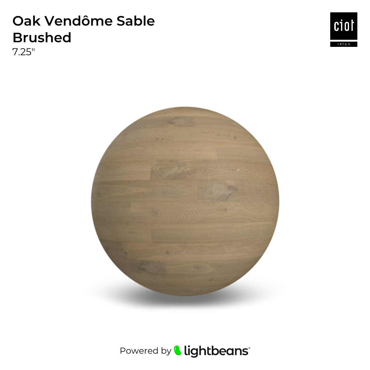 Oak Vendôme Sable Brushed Texture from Ciot Legno | Lightbeans
