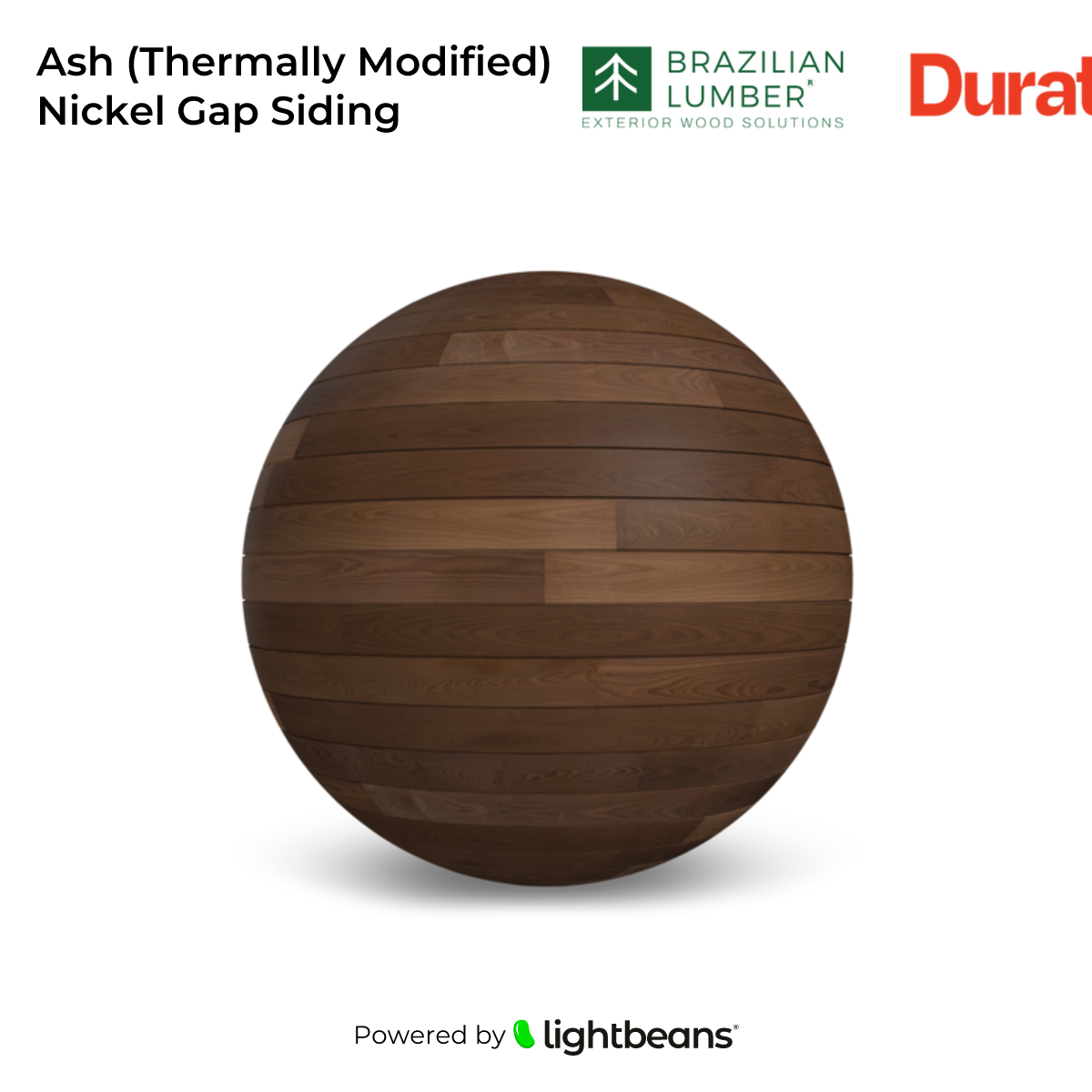 Ash (Thermally Modified) Nickel Gap Siding Texture from Durathermo ...