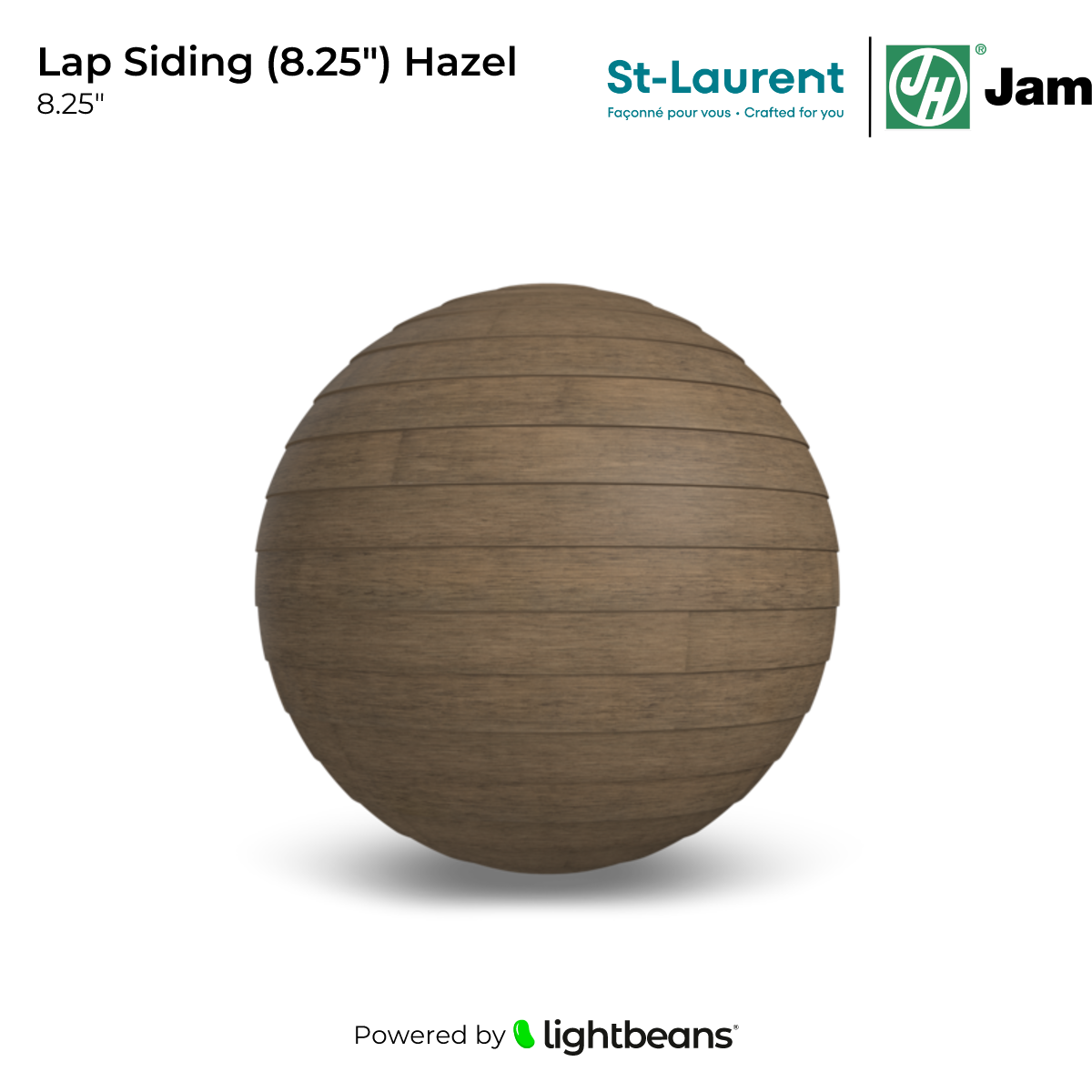 Lap Siding (8.25") Hazel Texture from St-Laurent | Lightbeans