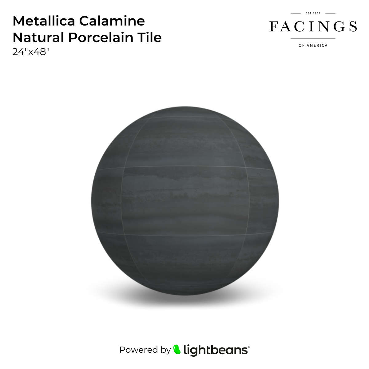 Metallica Calamine Natural Porcelain Tile Texture from Facings of ...