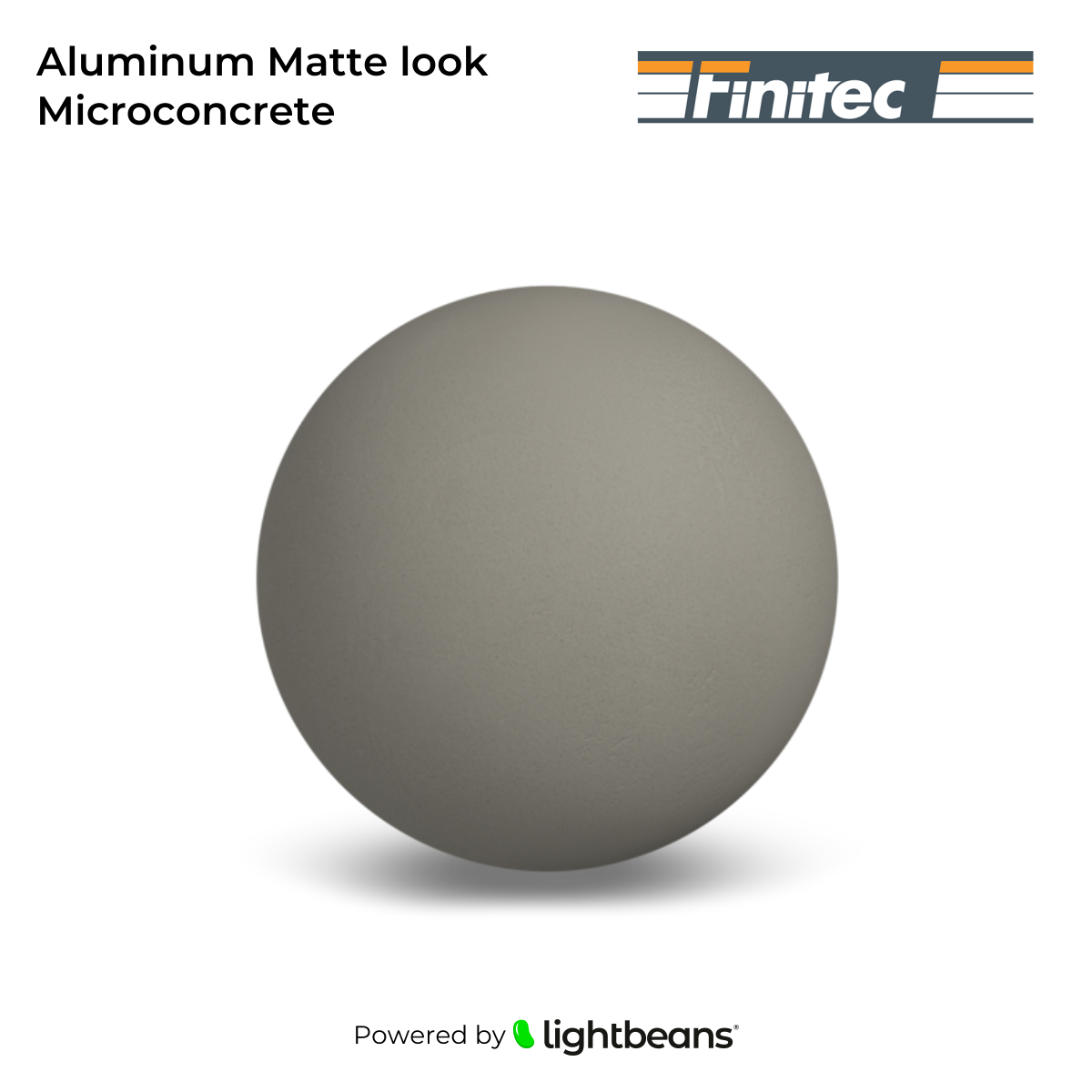 Aluminum Matte look Microconcrete Texture from Finitec | Lightbeans