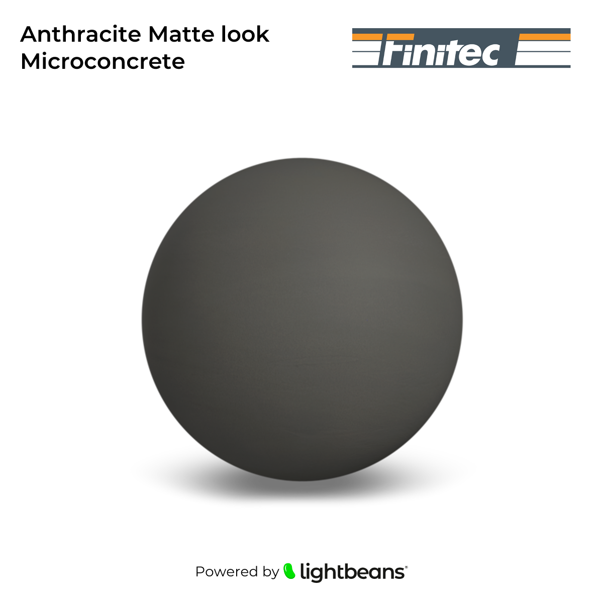 Anthracite Matte look Microconcrete Texture from Finitec | Lightbeans