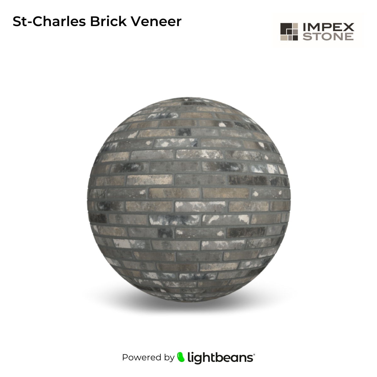 St-Charles Brick Veneer Texture from Impex Stone | Lightbeans