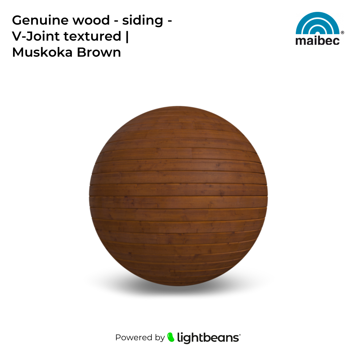 Genuine wood - siding - V-Joint textured | Muskoka Brown Texture from ...