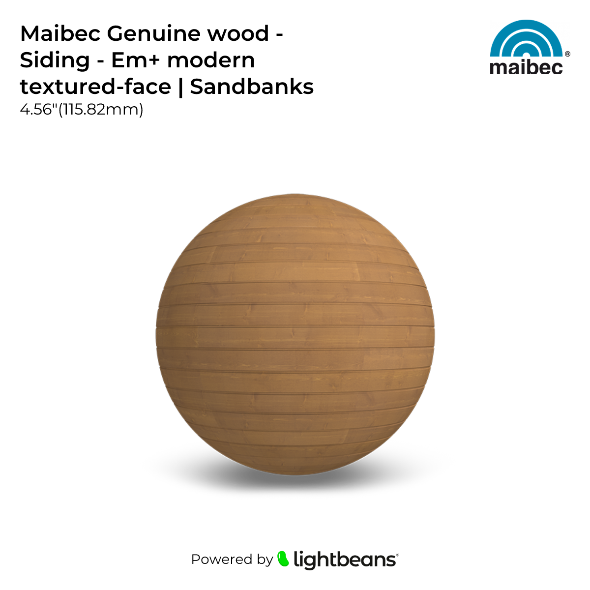 Maibec Genuine wood - Siding - Em+ modern textured-face | Sandbanks ...