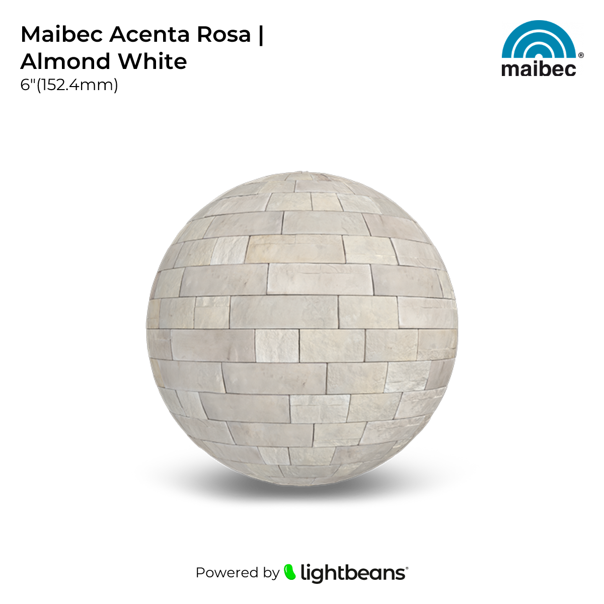 Maibec Acenta Rosa | Almond White Texture from Maibec | Lightbeans