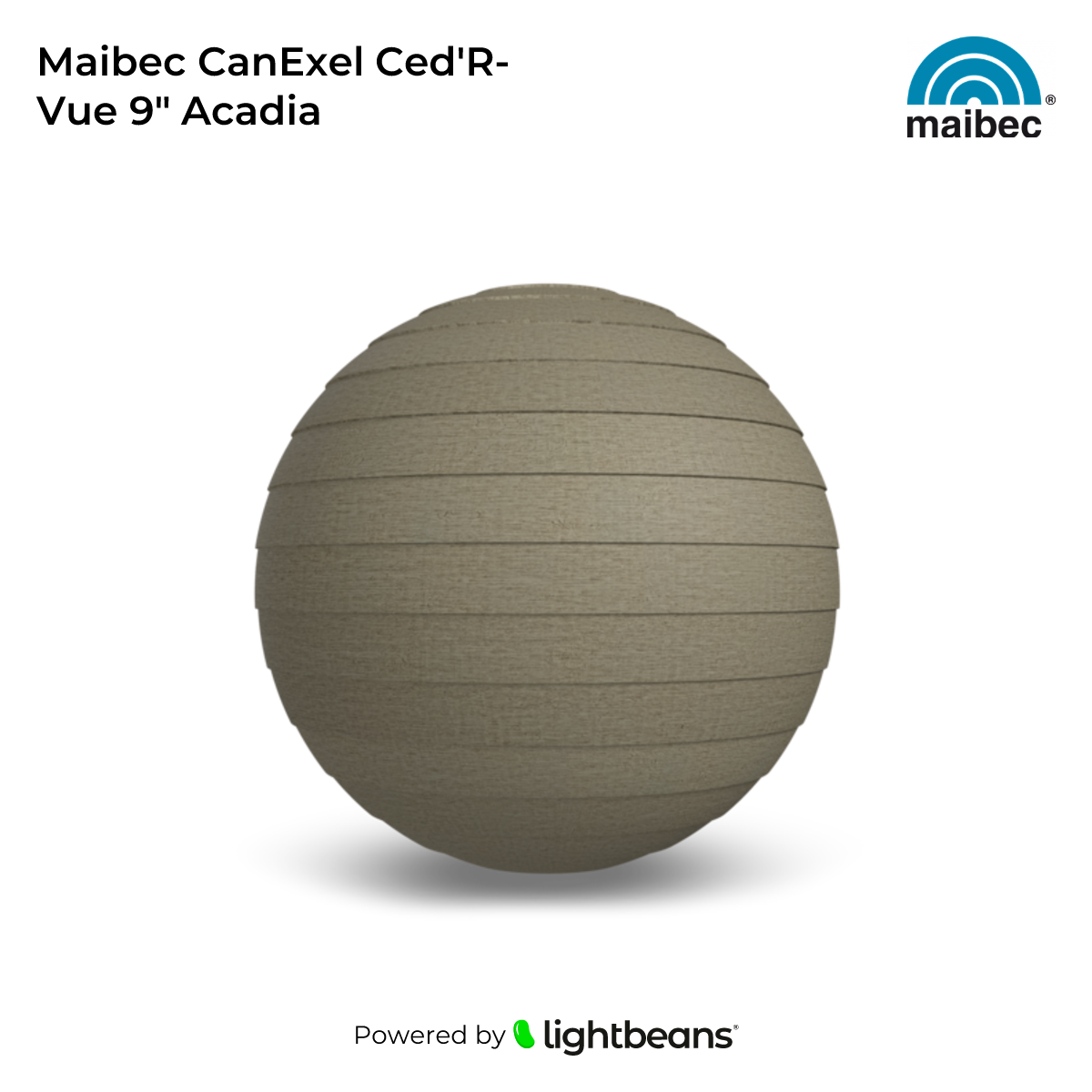 Maibec CanExel Ced'R-Vue 9" Acadia Texture from Maibec | Lightbeans