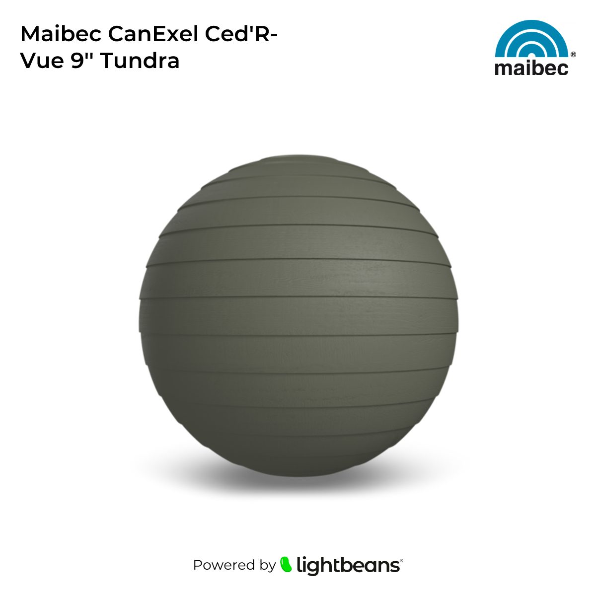 Maibec CanExel Ced'R-Vue 9'' Tundra Texture from Maibec | Lightbeans