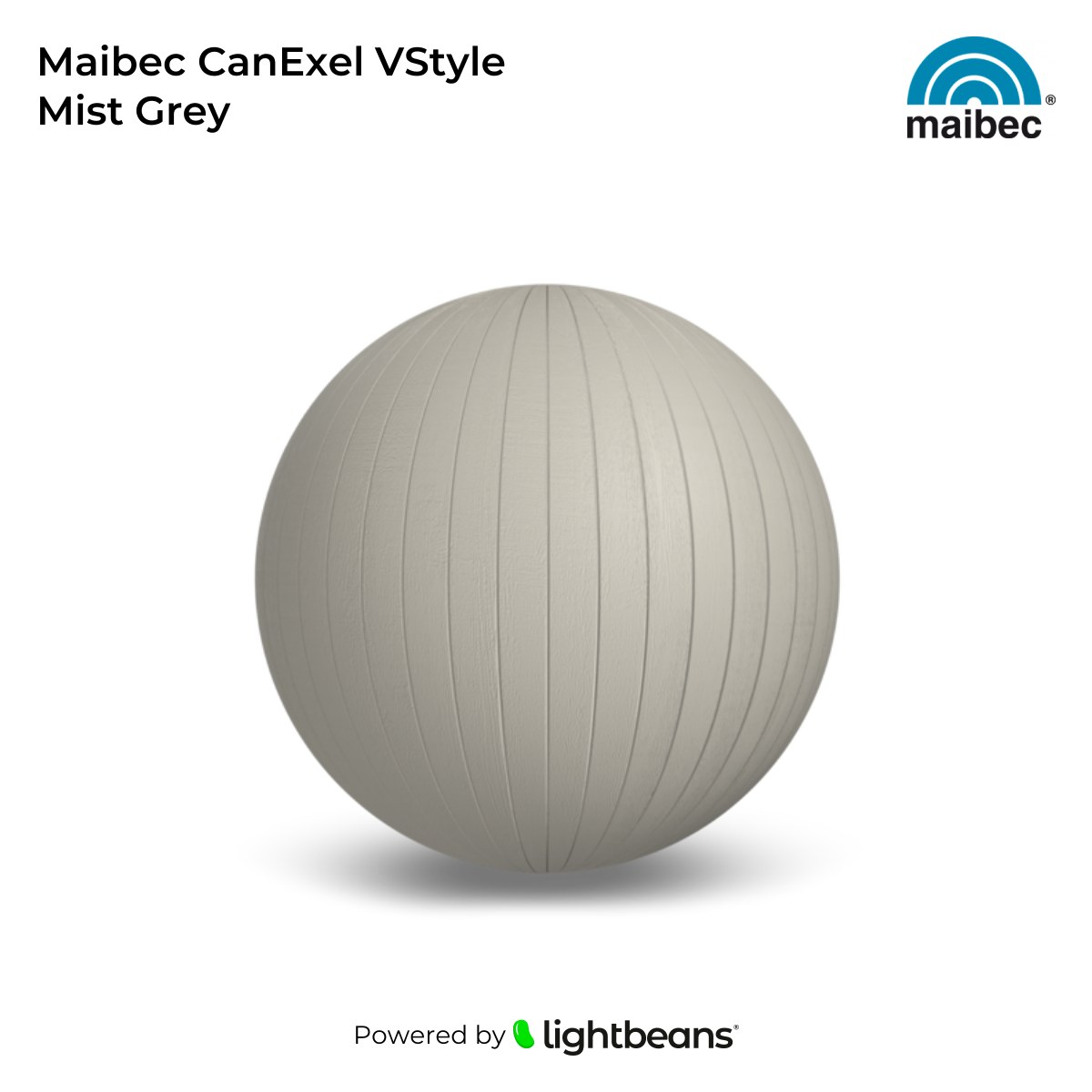 Maibec CanExel VStyle Mist Grey Texture from Maibec | Lightbeans