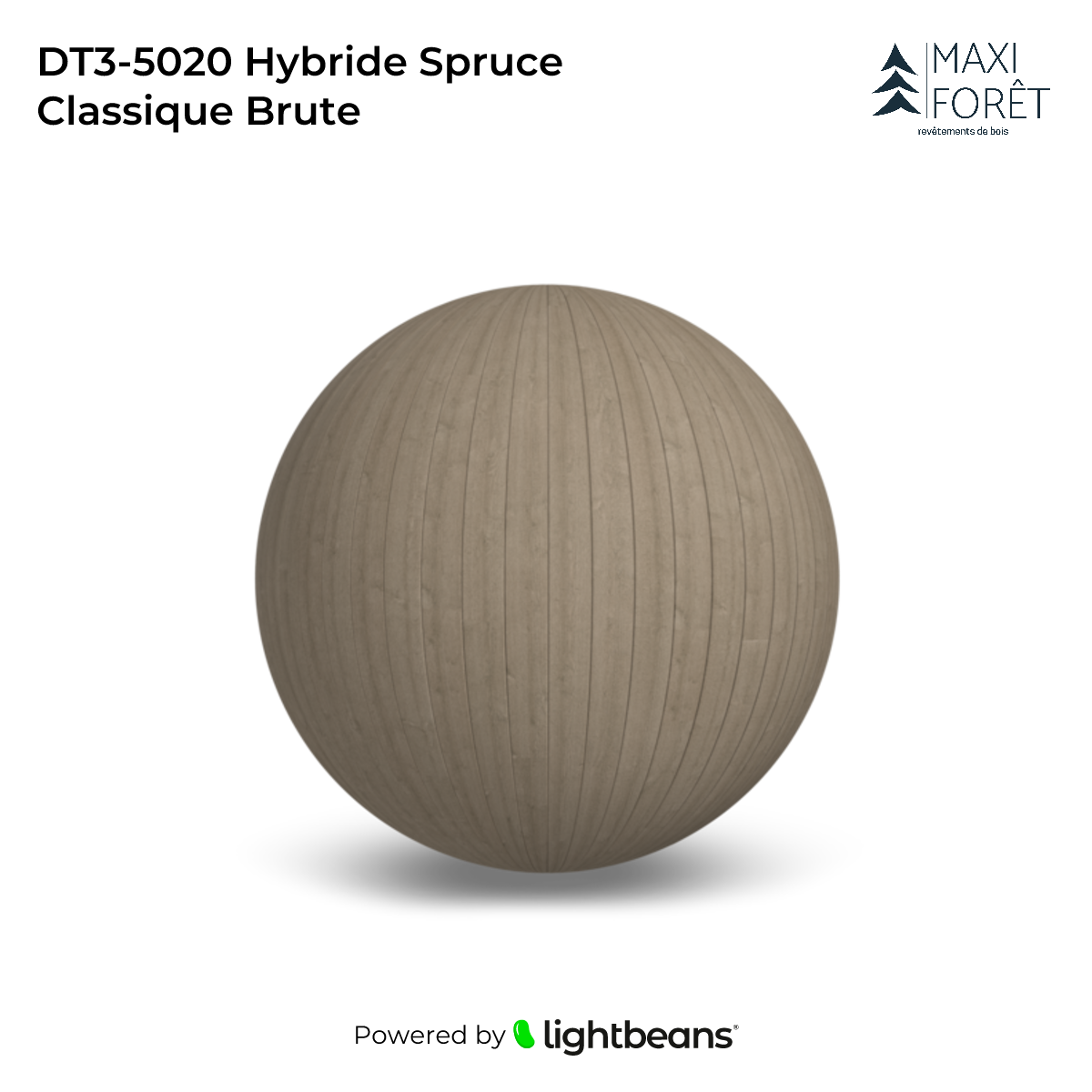 DT3-5020 Hybride Spruce Classique Brute Texture from Maxi-Forêt ...