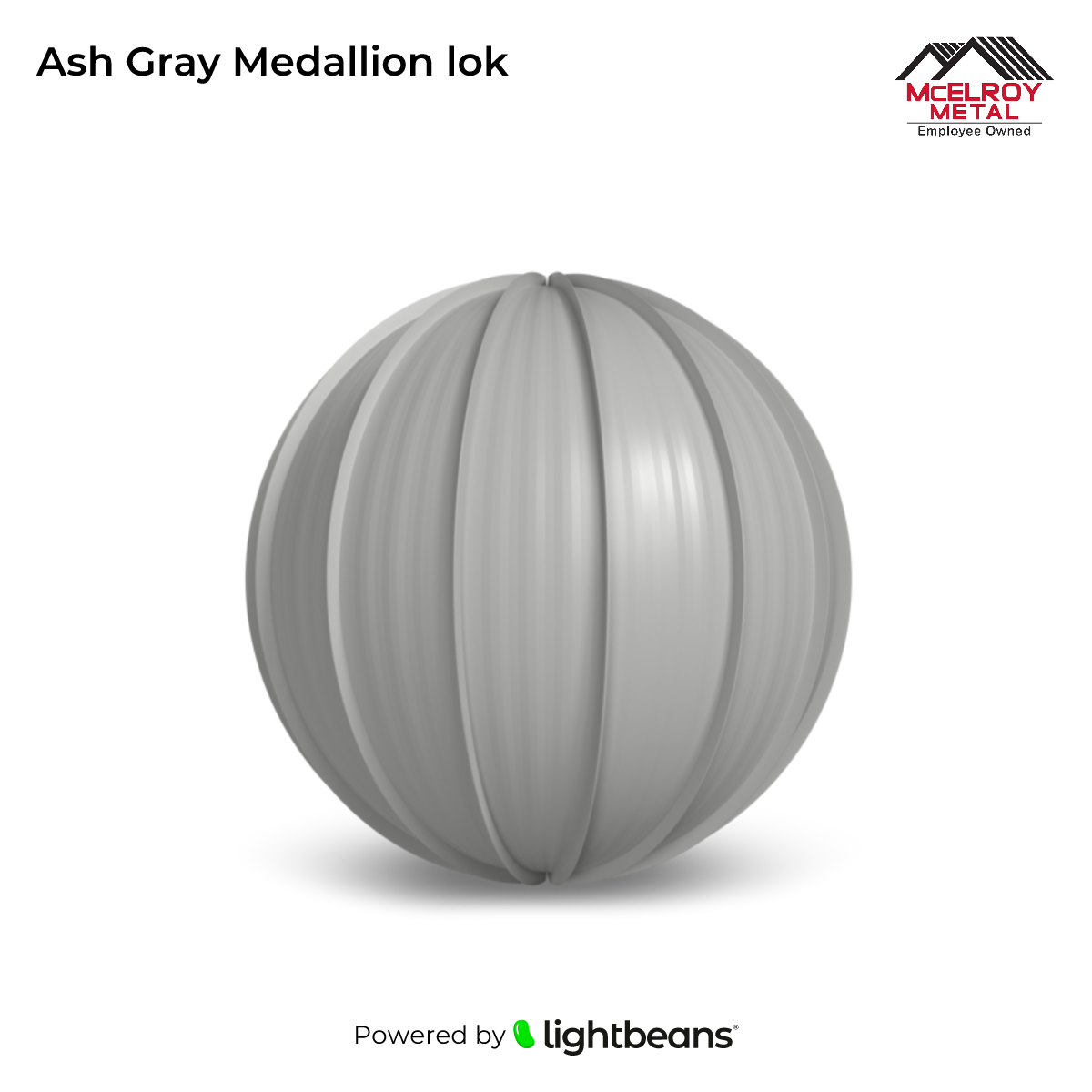 Ash Gray Medallion lok Texture from McElroy Metal | Lightbeans