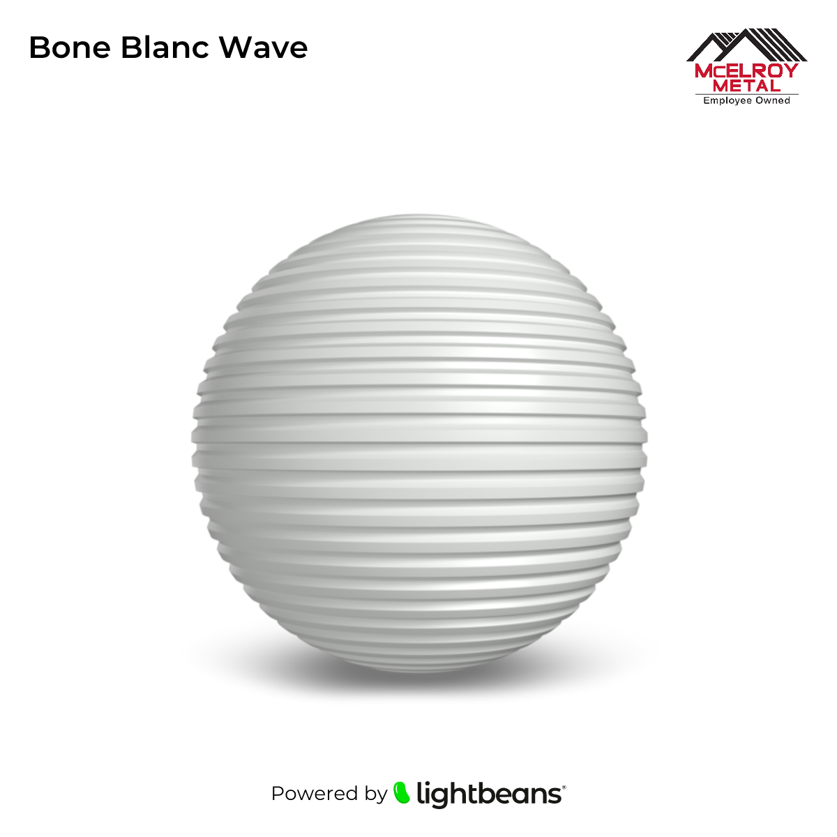 Bone Blanc Wave Texture from McElroy Metal | Lightbeans
