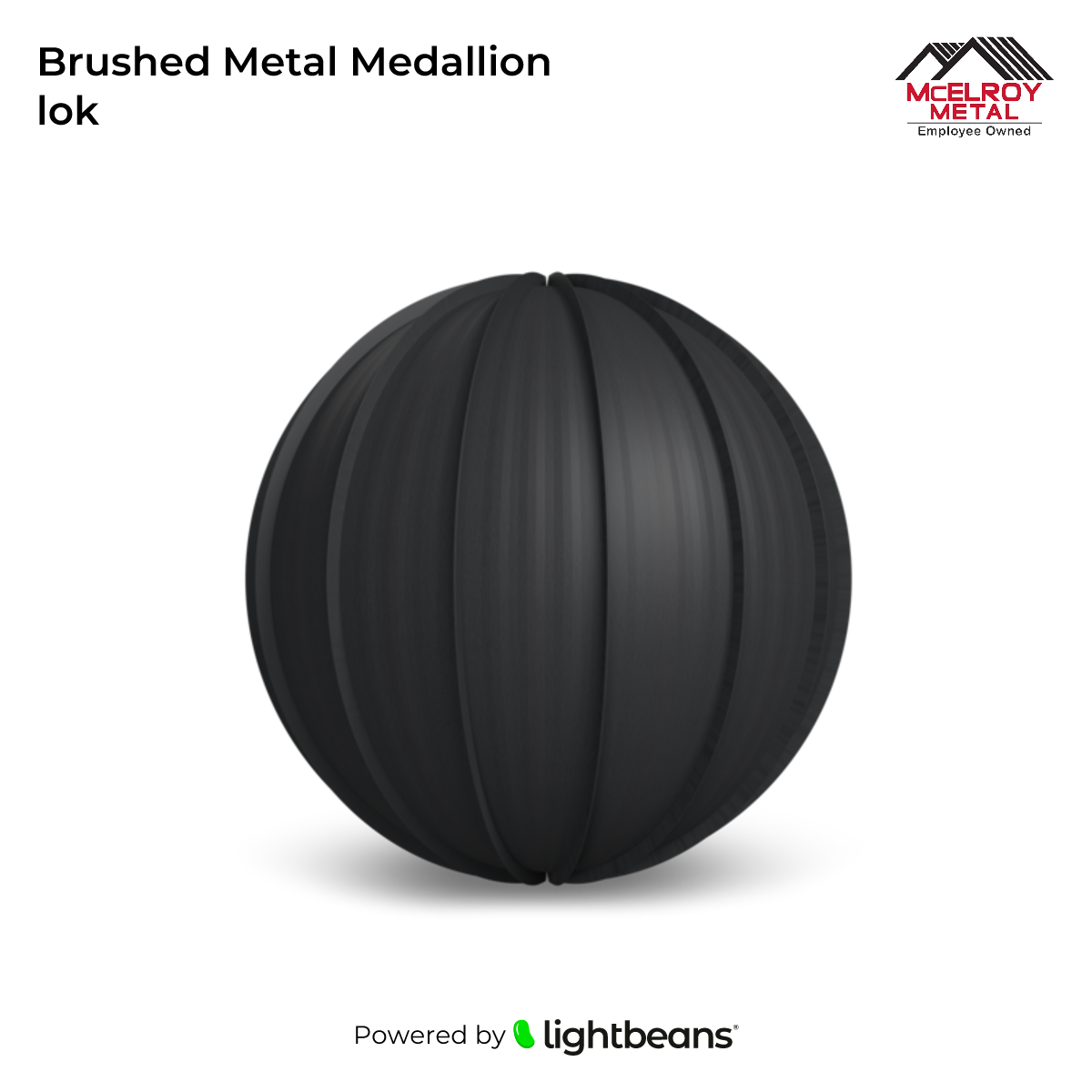 Brushed Metal Medallion lok Texture from McElroy Metal | Lightbeans