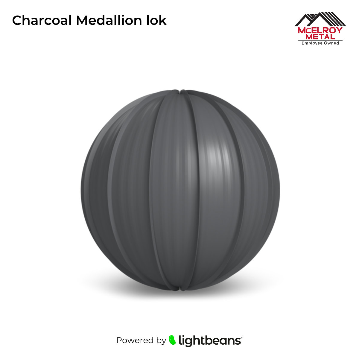 Charcoal Medallion lok Texture from McElroy Metal | Lightbeans