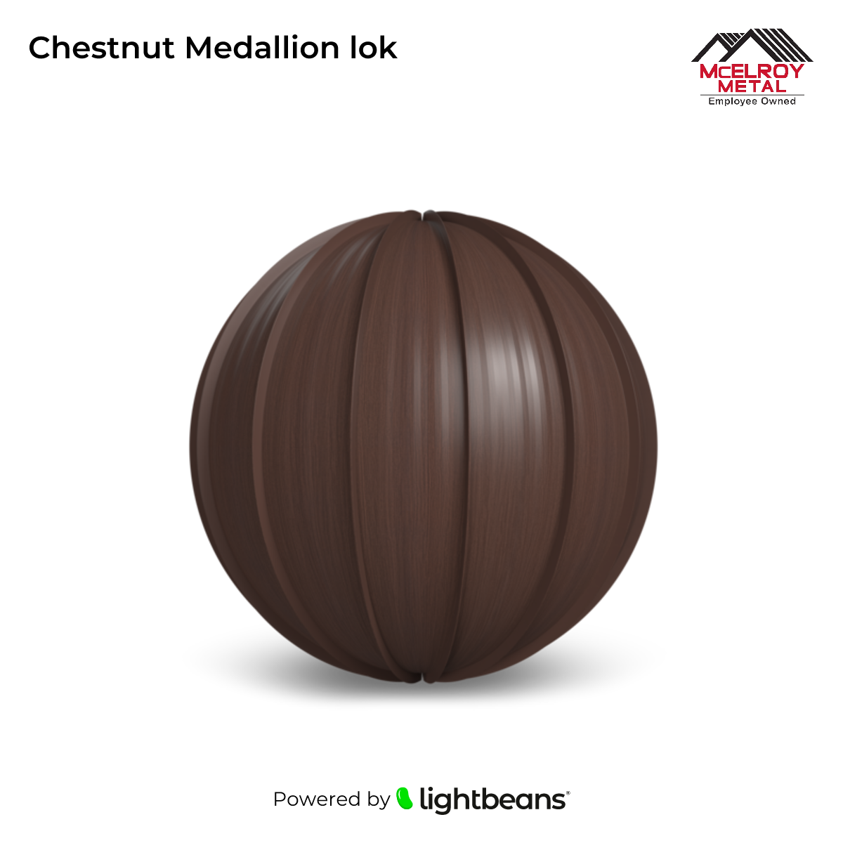 Chestnut Medallion lok Texture from McElroy Metal | Lightbeans