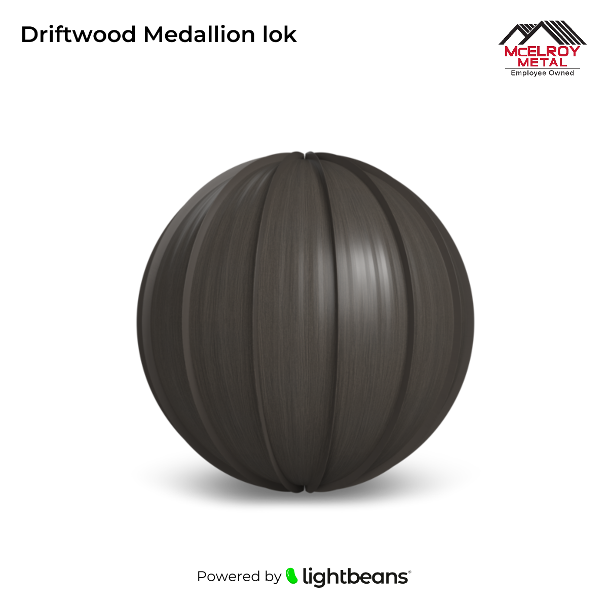 Driftwood Medallion lok Texture from McElroy Metal | Lightbeans