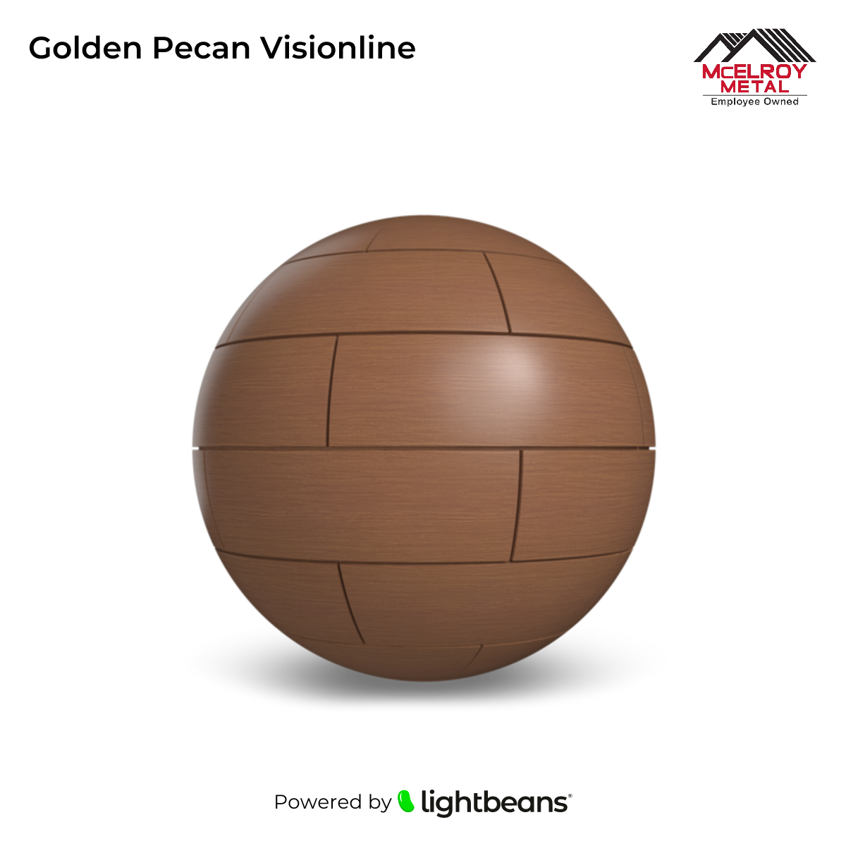 Golden Pecan Visionline Texture from McElroy Metal | Lightbeans