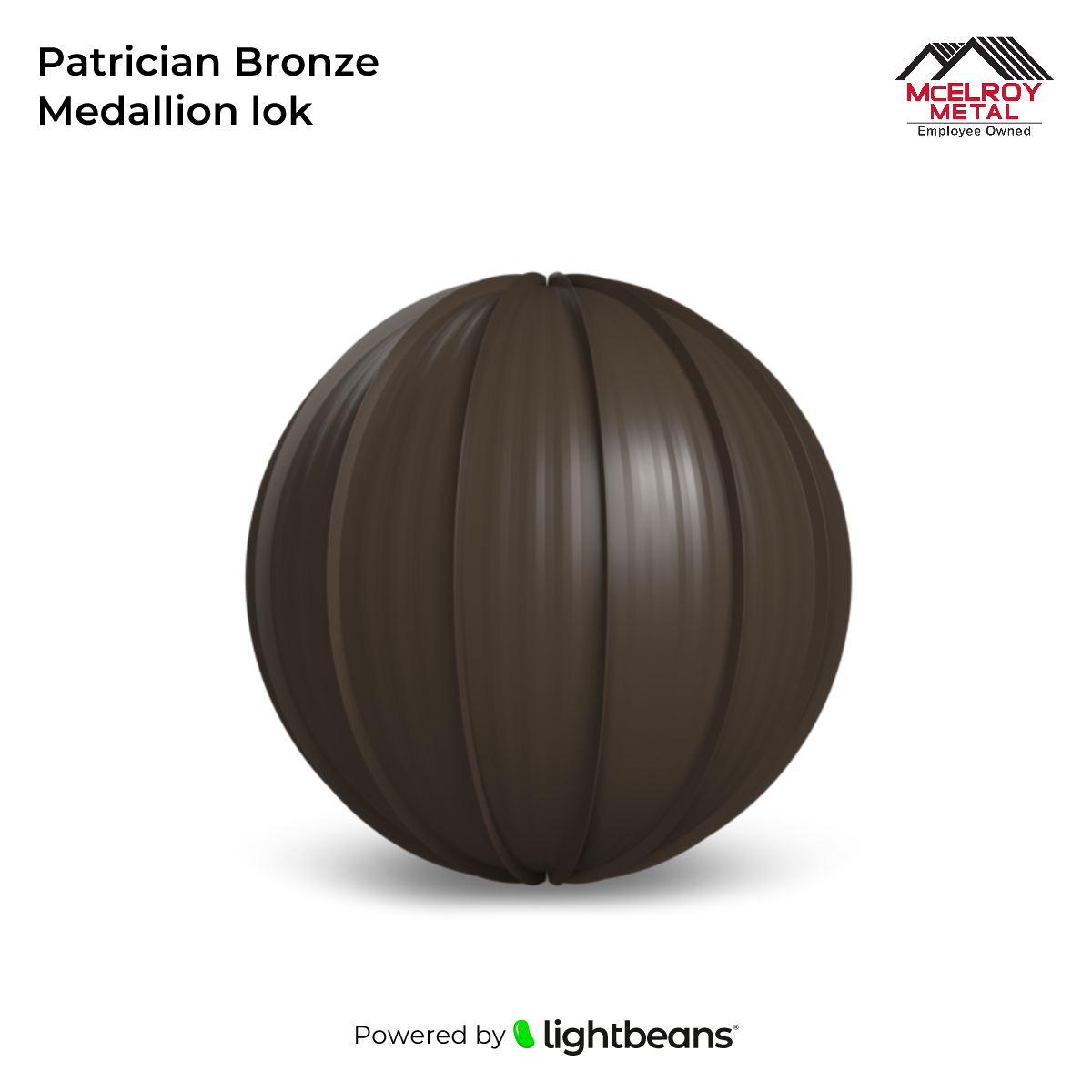 Patrician Bronze Medallion lok Texture from McElroy Metal | Lightbeans