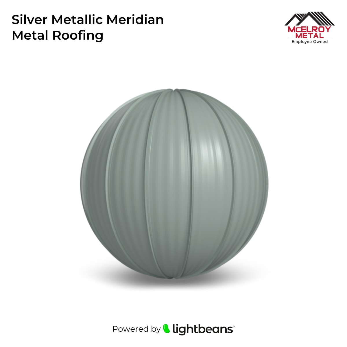 Silver Metallic Meridian Metal Roofing Texture from McElroy Metal ...
