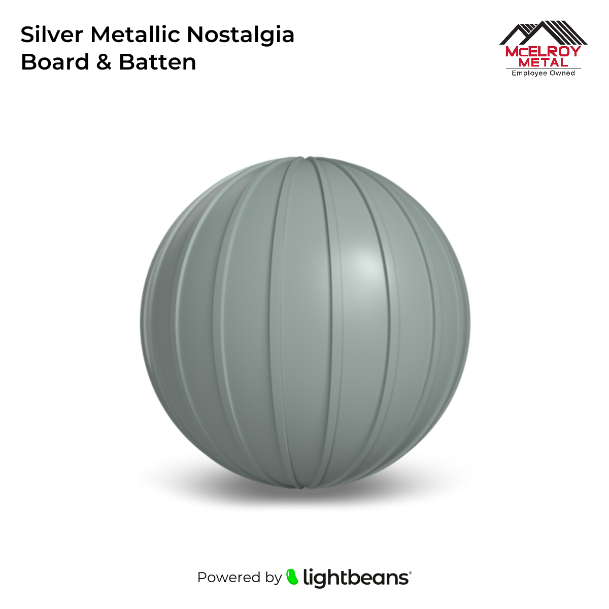 Silver Metallic Nostalgia Board & Batten Texture from McElroy Metal ...