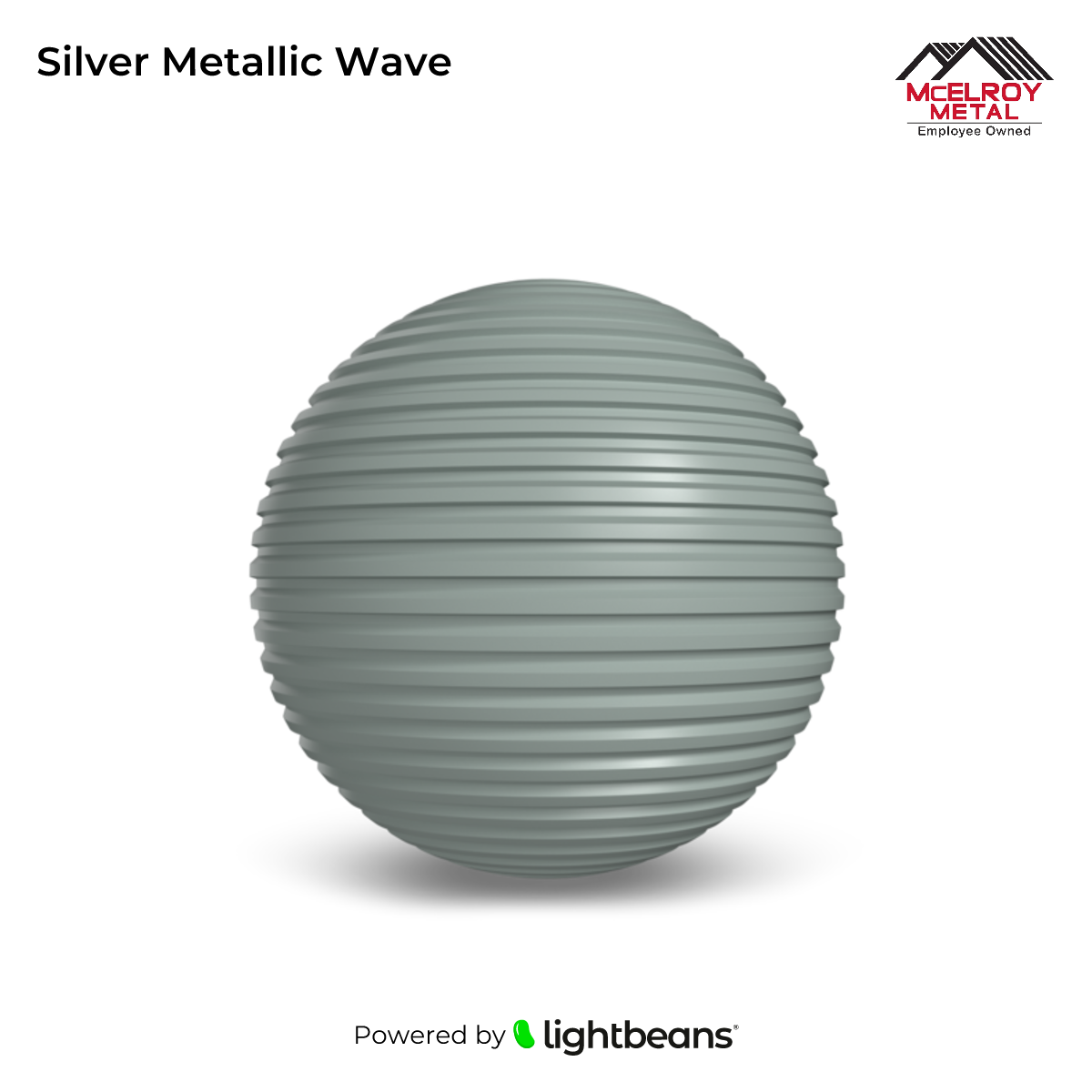 Silver Metallic Wave Texture from McElroy Metal | Lightbeans