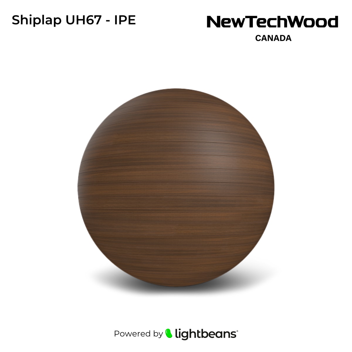 Shiplap UH67 - IPE Texture from NewTechWood Canada | Lightbeans