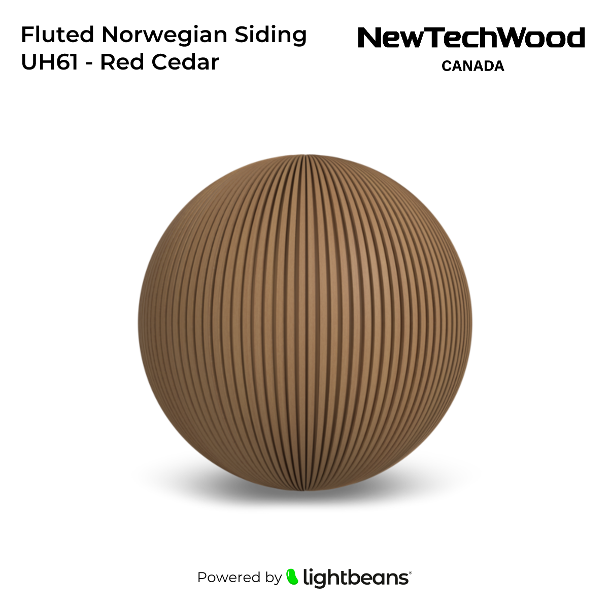 Fluted Norwegian Siding UH61 - Red Cedar Texture from NewTechWood ...