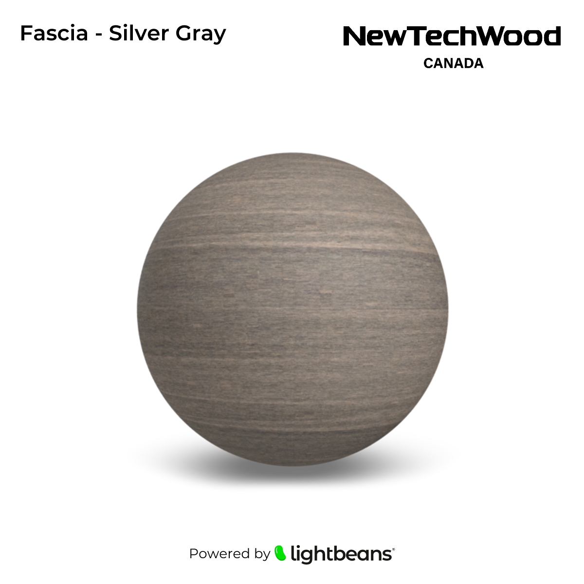 Fascia - Silver Gray Texture from NewTechWood Canada | Lightbeans