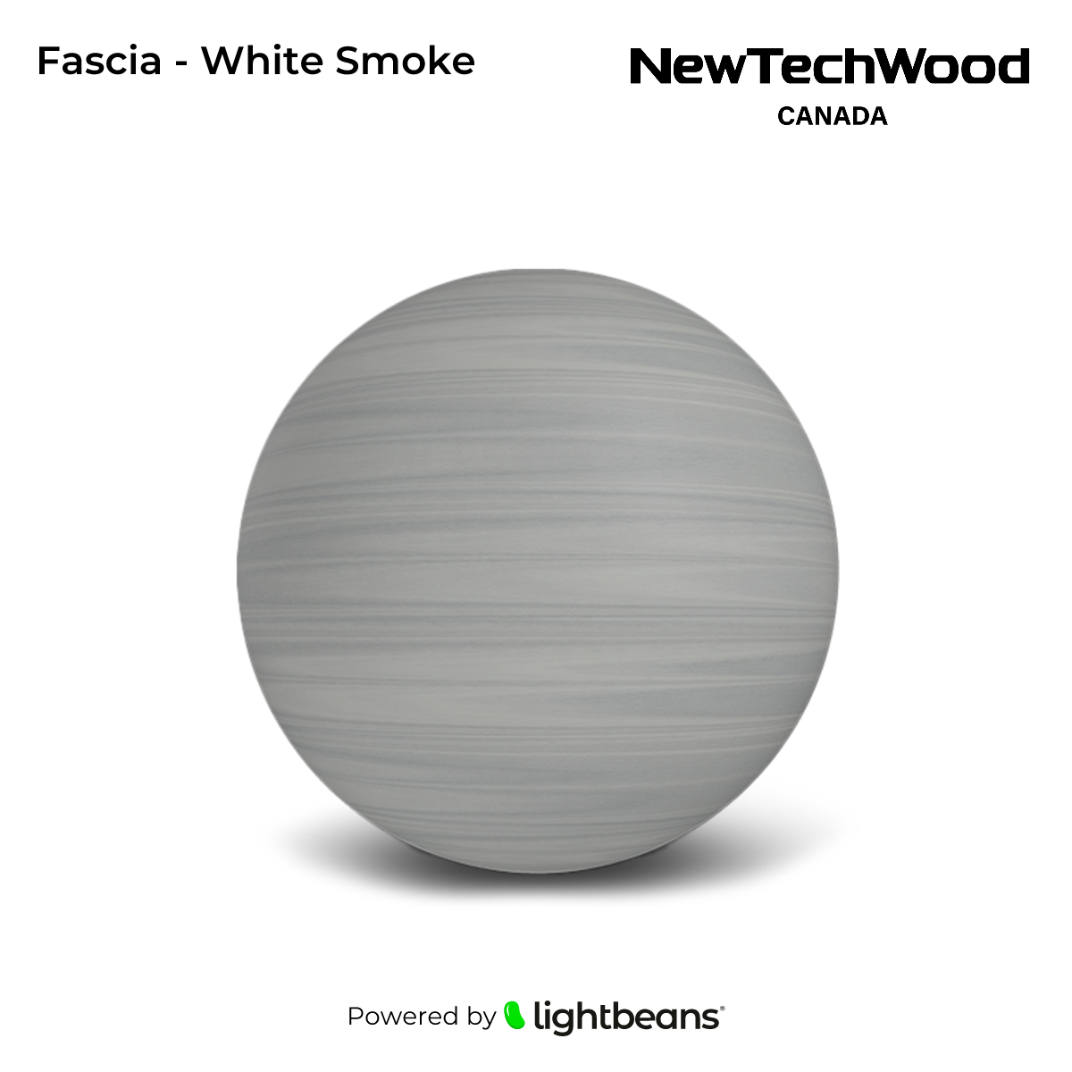 Fascia - White Smoke Texture from NewTechWood Canada | Lightbeans