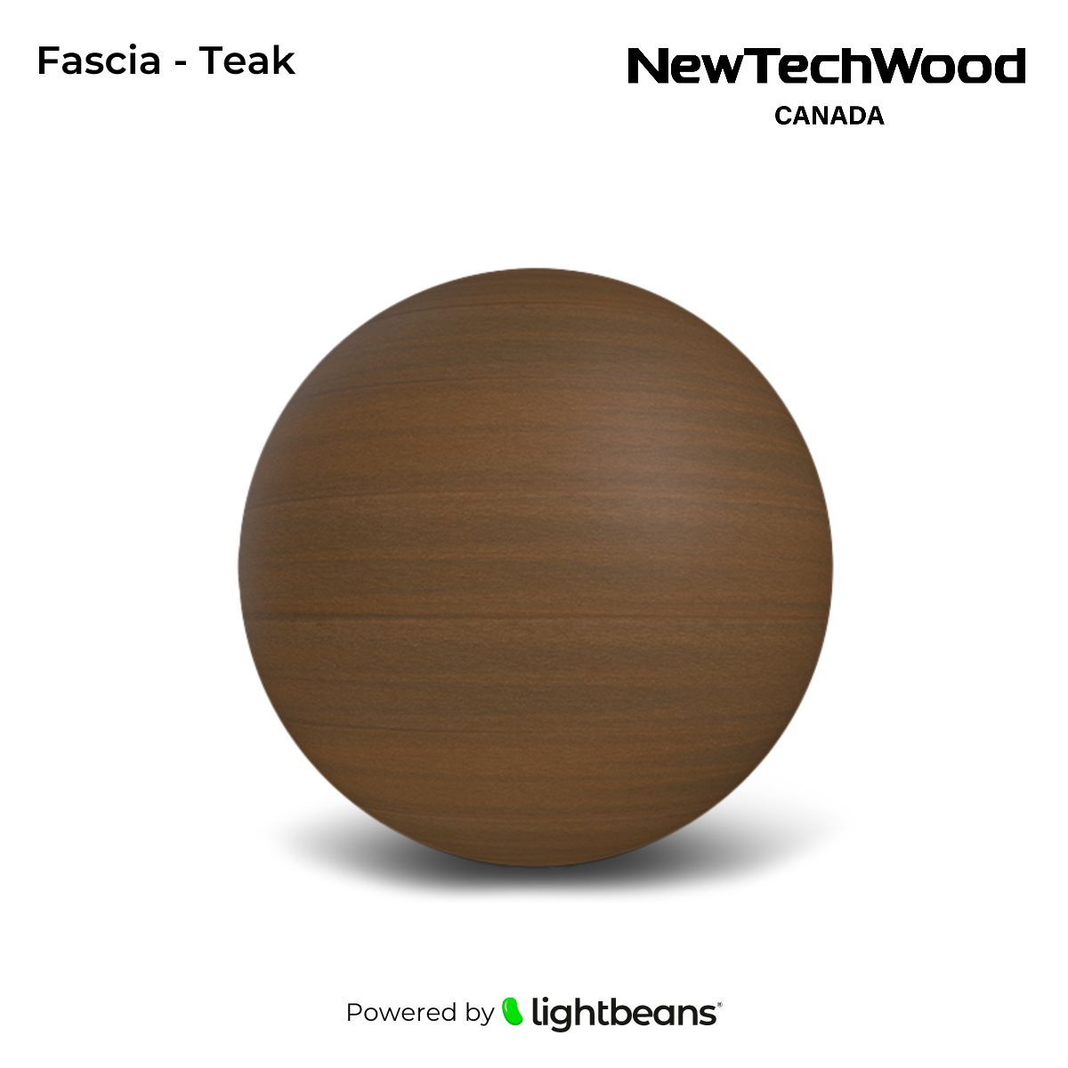 Fascia - Teak Texture from NewTechWood Canada | Lightbeans