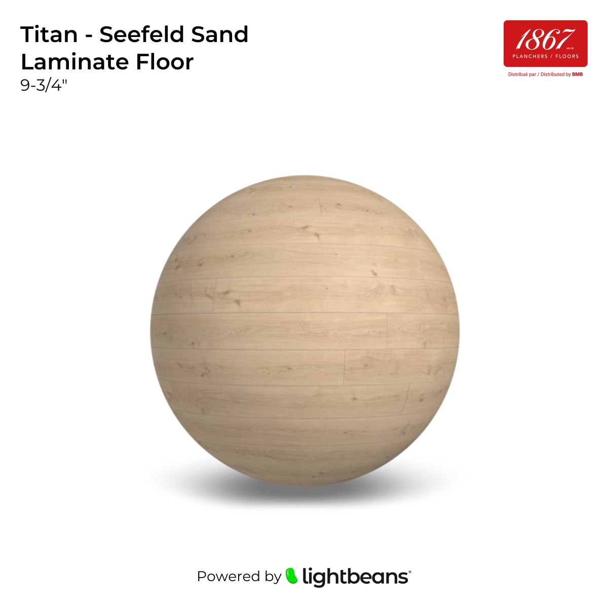 Titan - Seefeld Sand Laminate Floor Texture from Planchers 1867 ...