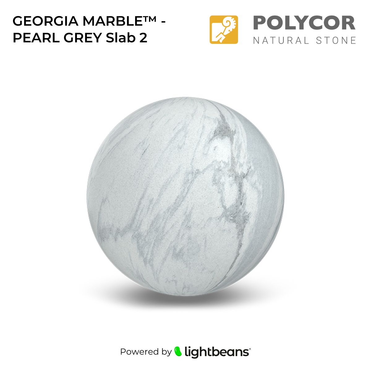 GEORGIA MARBLE™ ‐ PEARL GREY Slab 2 Texture from Polycor | Lightbeans
