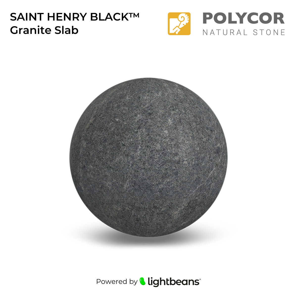 SAINT HENRY BLACK™ Granite Slab Texture from Polycor | Lightbeans