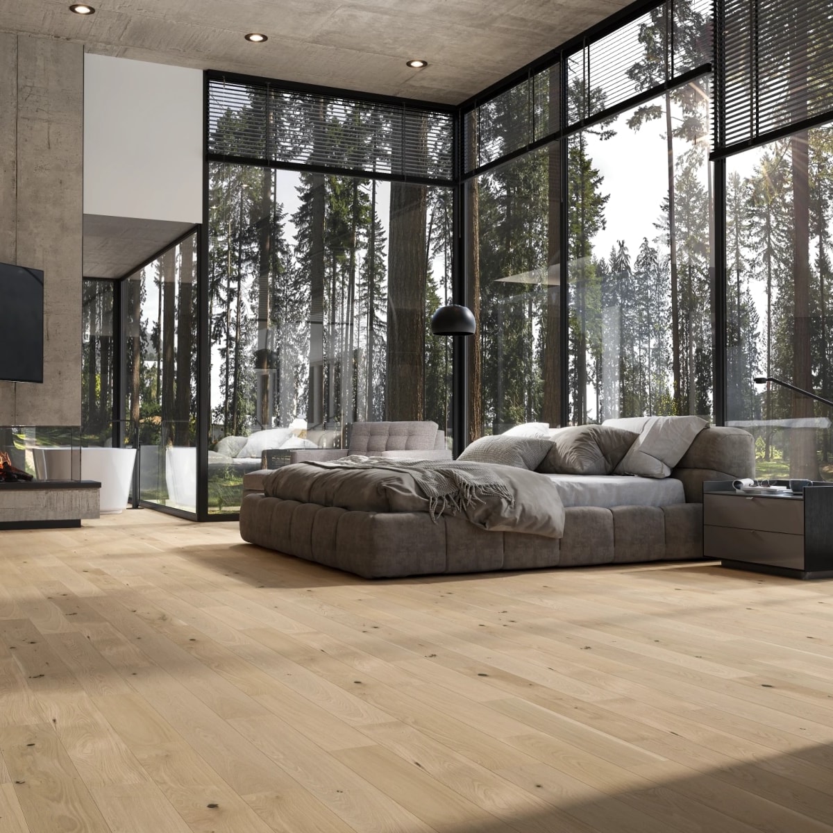 White Oak Raw Variation with Knots Wood Floor Texture from Preverco ...