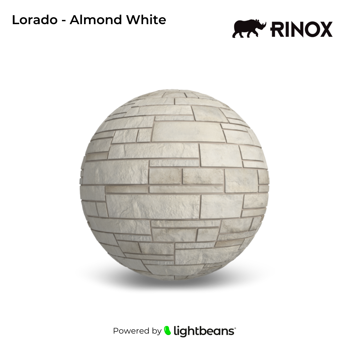 Lorado - Almond White Texture from Rinox | Lightbeans