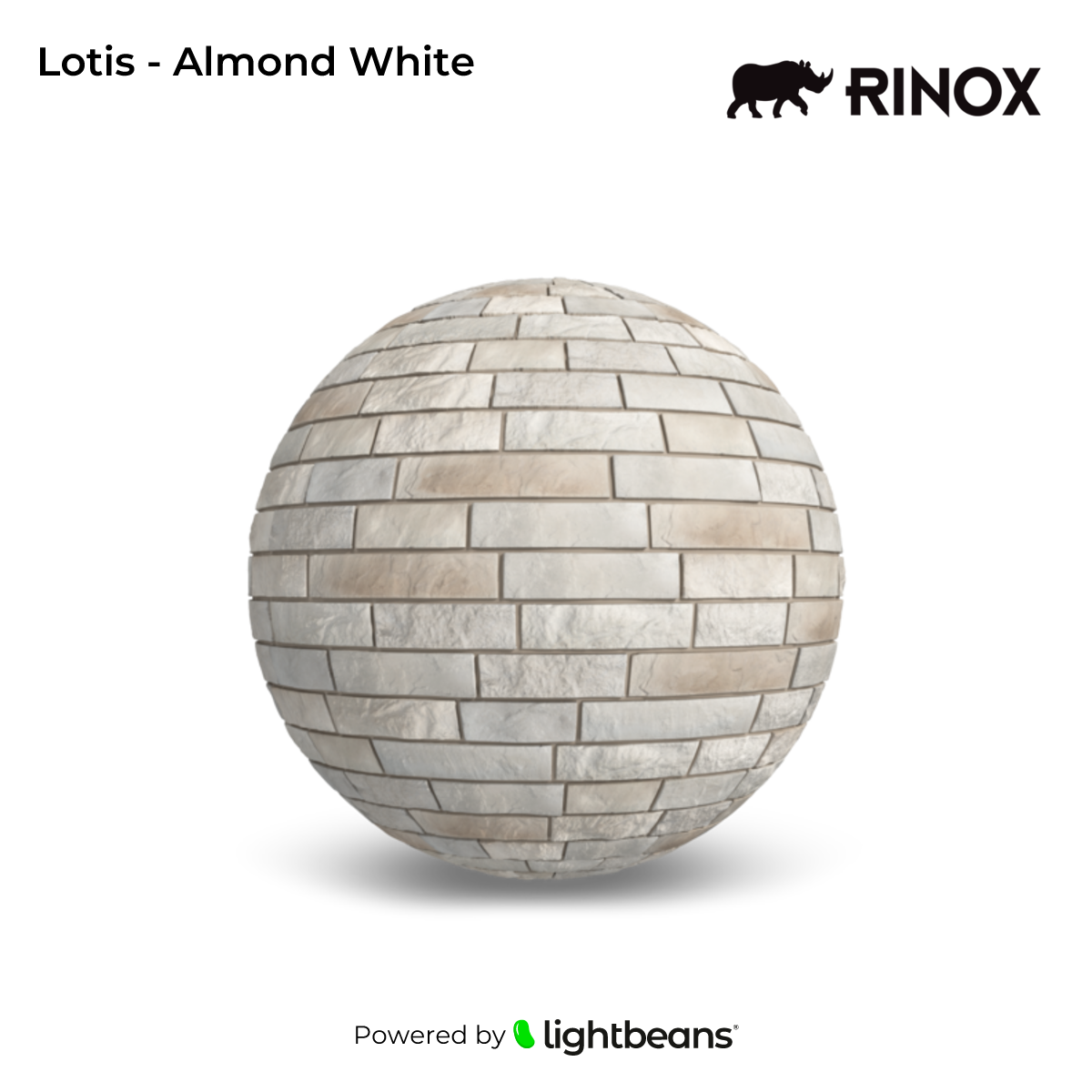 Lotis - Almond White Texture from Rinox | Lightbeans