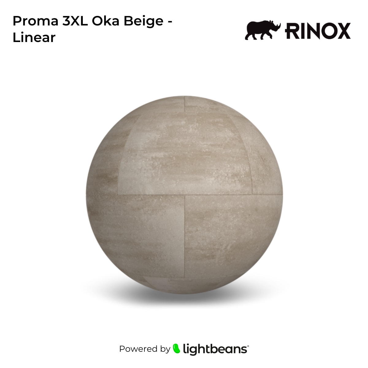 Proma 3XL Oka Beige - Linear Texture from Rinox | Lightbeans