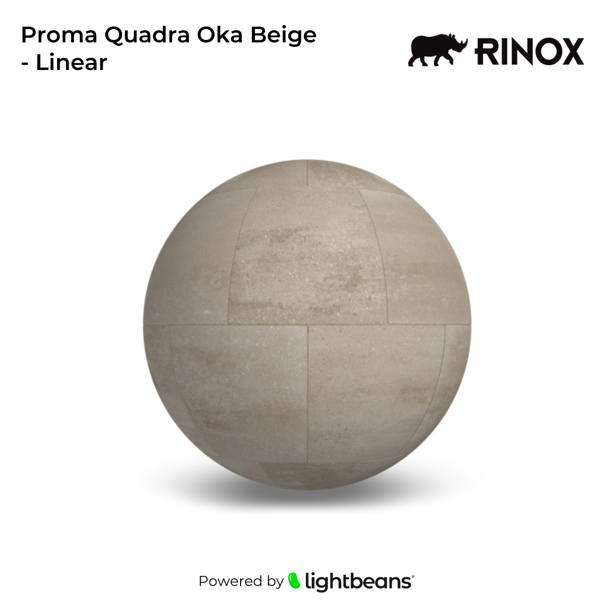 Proma Quadra Oka Beige - Linear Texture from Rinox | Lightbeans