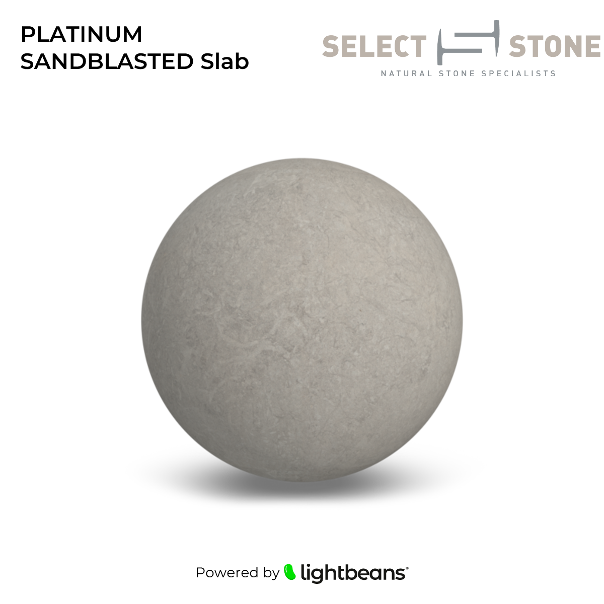PLATINUM SANDBLASTED Slab Texture from Select Stone Supply | Lightbeans